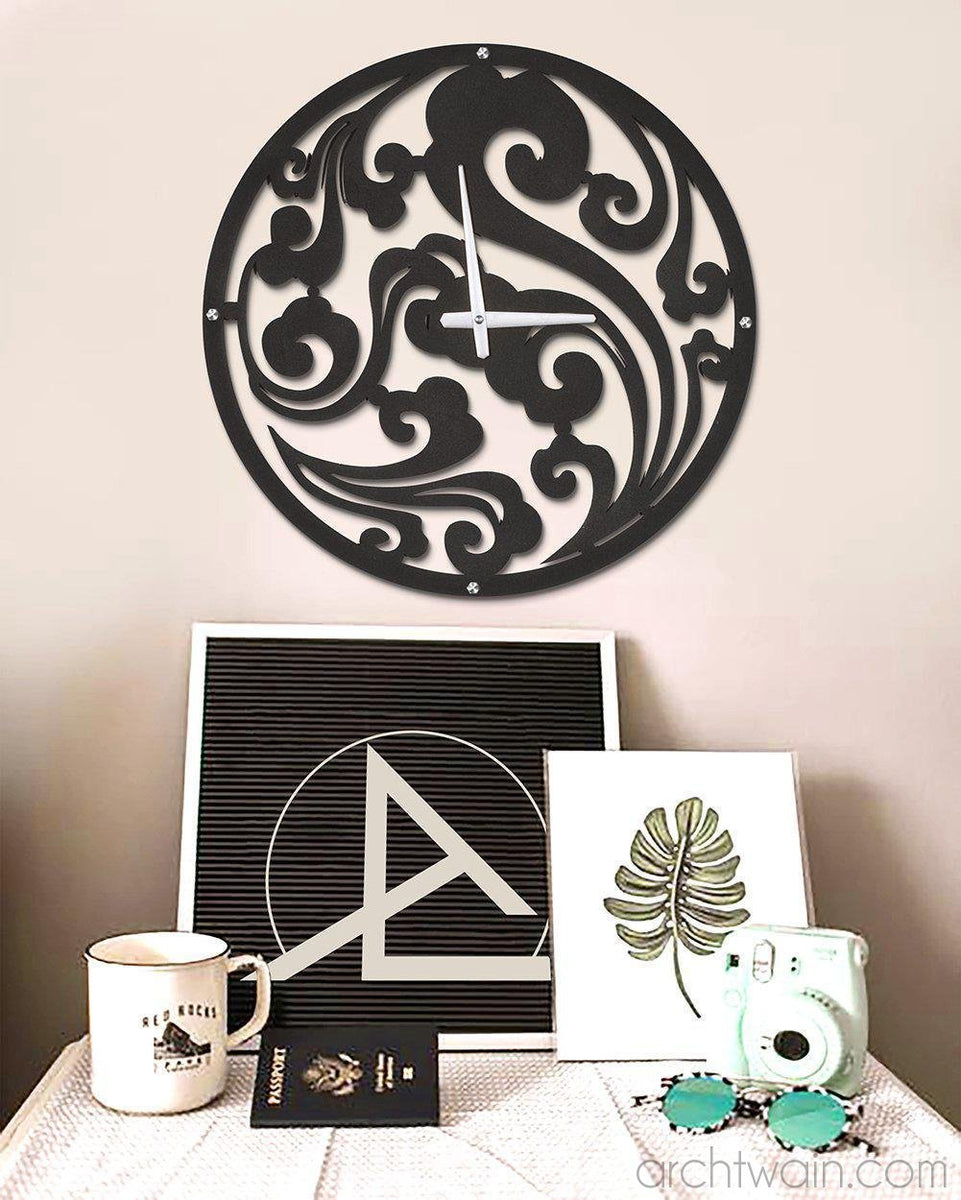 Metal Saat Figure | Archtwain Duvar Saatleri Outlet İndirimli Dekorlar